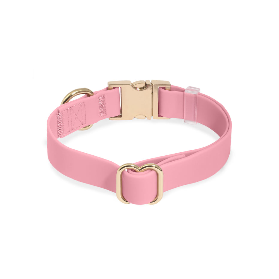 Perfect Pink Waterproof Dog Collar | Light Pink Quick Release Collar ...
