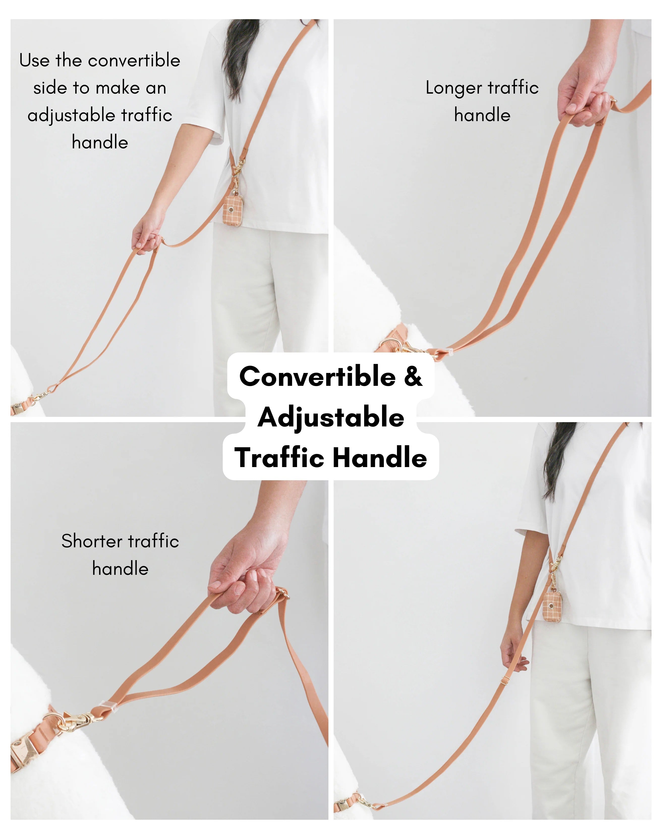 Ember Black Convertible Hands Free Cloud Dog Leash | Multifunctional, Waterproof, and ...